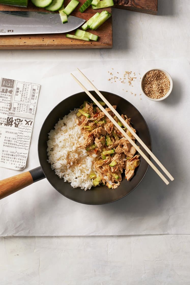 Bang bang kyckling med sesamfrön och jasminris - Recept - Linas Matkasse